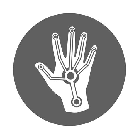 Premium Vector Hand Input Icon Gray Vector Graphics