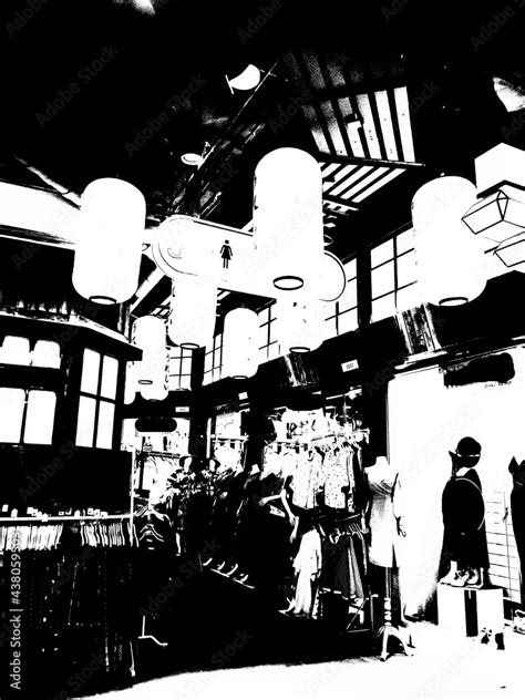 Japanese Style Shophouses Illustrations Creates An Impressionist Style
