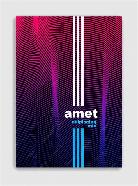 Premium Vector Abstract Lines Vector Minimal Modern Brochure Design Cover Template Geometric