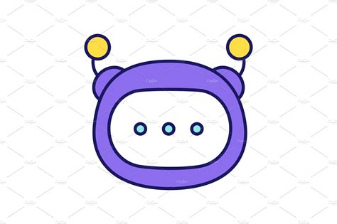 Chatbot Message Color Icon Outline Icons ~ Creative Market