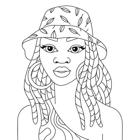 African American Coloring Pages For Adults