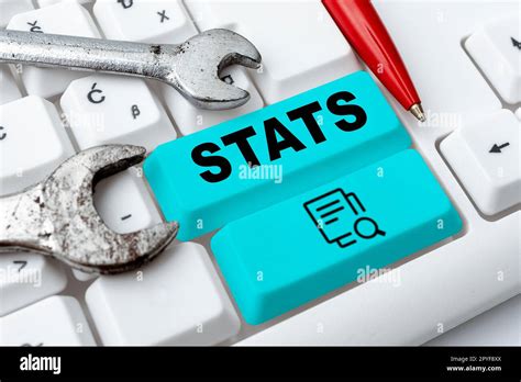 Hand Writing Sign Stats Business Concept Practice Or Science Of Collecting And Analysing