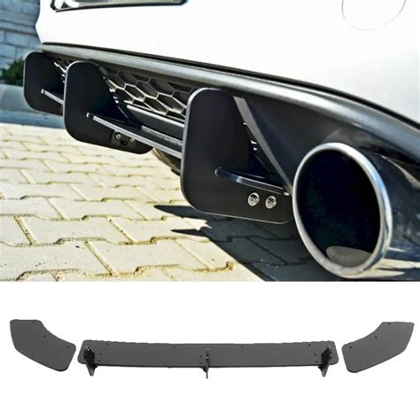 매트 블랙 자동차 리어 범퍼 디퓨저 테일 에이프런 플랩 사이드 스플리터 폭스 바겐 골프 7 Gti Mk7 프리 페이스리프트
