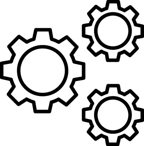 Cogs Icon Design Symbol 54251680 Vector Art At Vecteezy