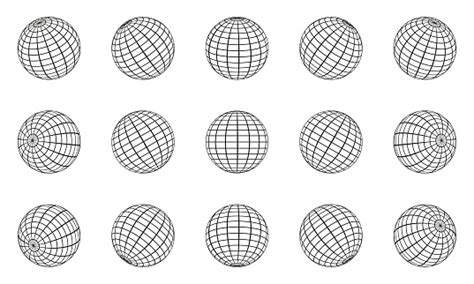 글로브 그리드 구체 세트 3d 와이어 글로벌 지구 위도 경도 기하학적 그리드 글로브 유선 라인 3d 플래닛 글로브 라운드 그리드