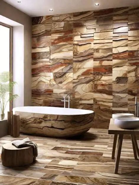 Rustic Bathroom Tile