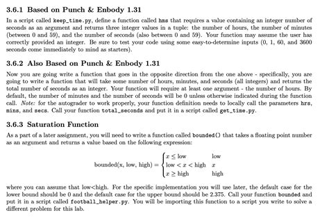 Solved 361 Based On Punch And Enbody 131 In A Script Called