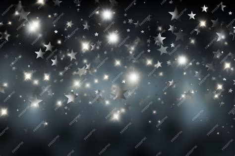 Premium AI Image | Elegant Silver Starry Sky
