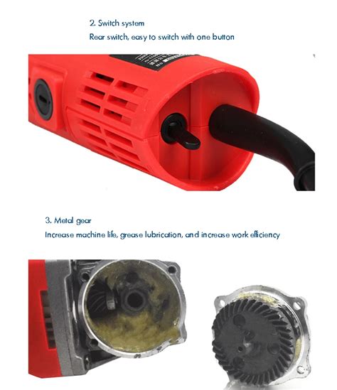 16 мм портативная электрическая угловая шлифовальная машина 220 В 850 Вт 11000 об мин лопаточный