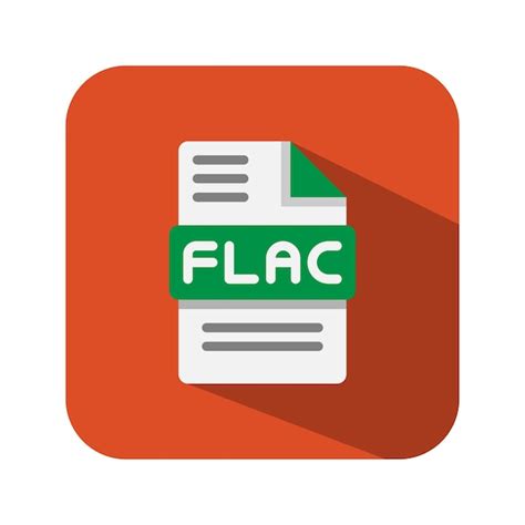 Premium Vector Flac Audio File Flat Icons Format File Typedocument