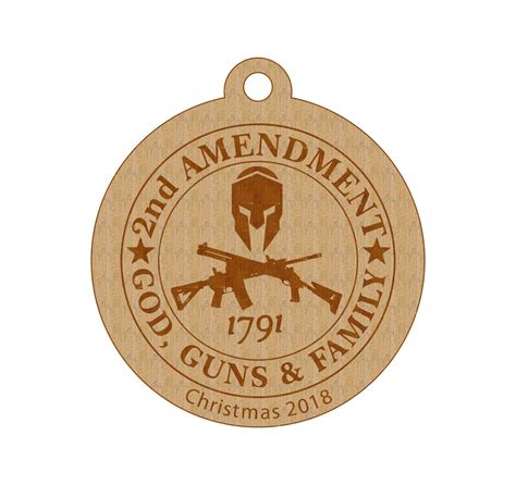 Second Amendment Wall Art Christmas Ornament 2nd Amendment Etsy