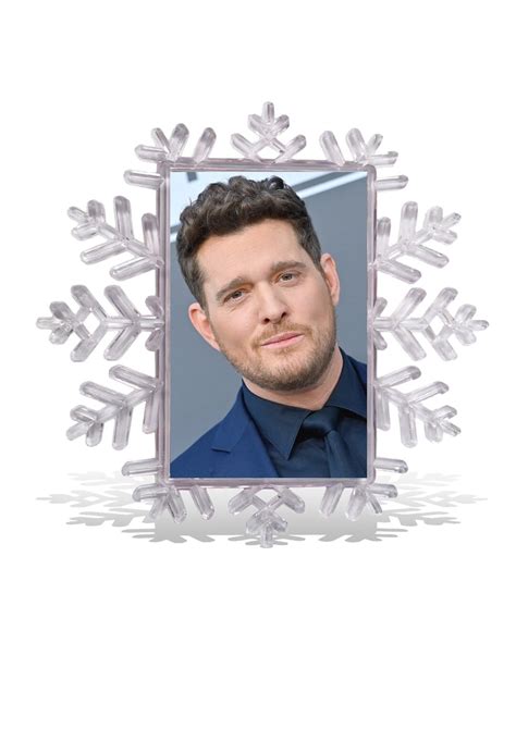 Michael Buble Christmas Tree Snowflake Hanger Decoration Bauble