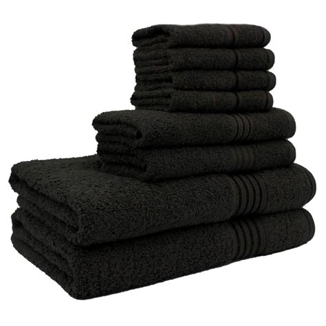 Hurbane Home Highly Absorbent 8 Pieces Bathroom Towel Set Soft 100