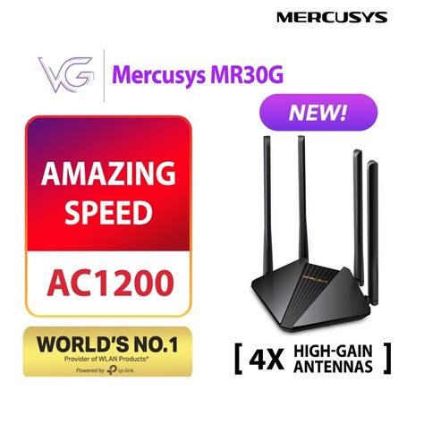 Mercusys Mr G Ac Ghz Ghz High Gain Antennas Dual Band Gigabit Wireless Wifi