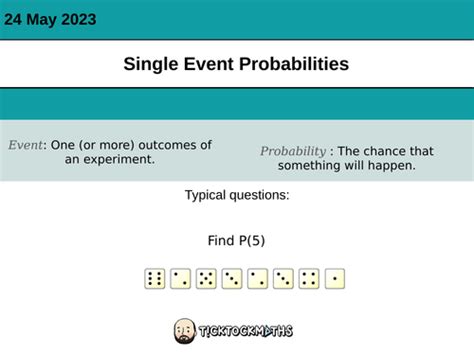 Single Event Probability Teaching Resources