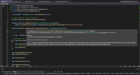 C Is There A Way To Add Scoped Service Which Is Repository To Aspnet Core 7 Mvc Stack