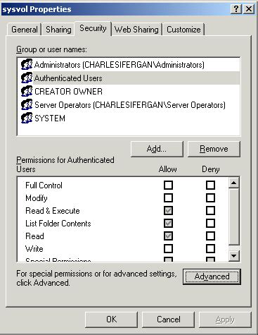 Solved Sysvol And Netlogon Is Not Accessible Experts Exchange
