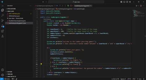 Created A Number Guessing Game Using Java Gudepu Aishwarya Posted On