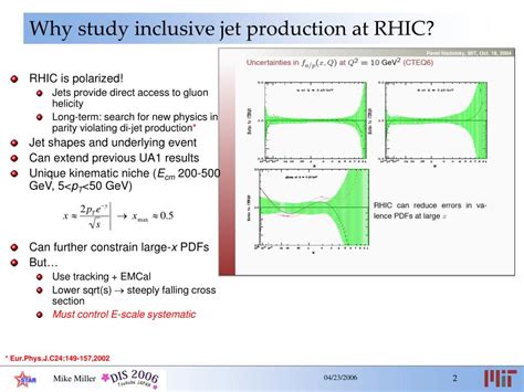 Ppt Measurement Of The Inclusive Jet Cross Section In Pp Collisions At E Cm 200 Gev