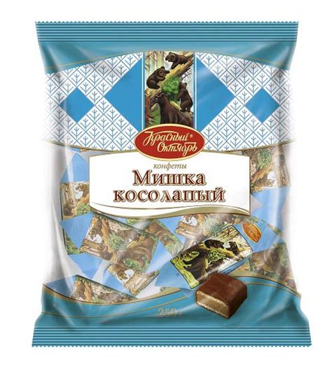 Шоколадные конфеты Красный октябрь Мишка косолапый «Вкусные конфеты отзывы