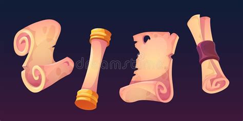 Game Ui Scroll Parchment Stock Illustrations 292 Game Ui Scroll