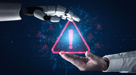 Ai Based Alert System Detect And Flagg High Risk Cyber Threats Vouch Stock Image Image Of