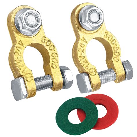 Buy 1 Pair Battery Terminal Connectors 12v M8 Bolt Battery Connectors Copper Car Motorcycles