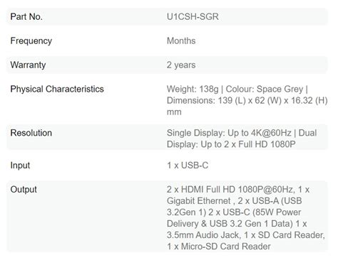 Alogic USB C Dual Display Dock MX Lite HDMI Edition Docking Station U CSH SGR