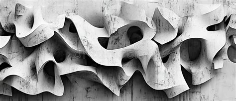 Exploration Of Interlocking Shapes Revealing Ambiguous Figures And Textures In Contemporary