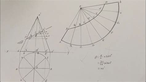 How To Draw The Development Of A Cone At Clair Azevedo Blog