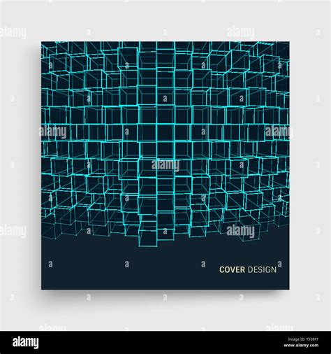 Lattice Structure Science Or Technology Background Graphic Design 3d Grid Surface Abstract