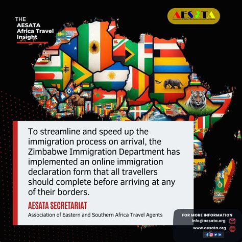 Zimbabwe Introduces Online Immigration Declaration Form Aesata Posted
