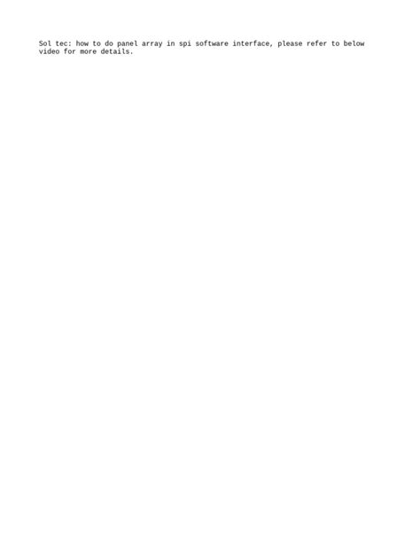 Programing For Spi Panel Array Descripción Pdf