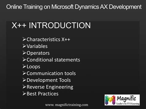 Ppt Microsoft Dynamics Ax 2012 Technical Online Training In Usa