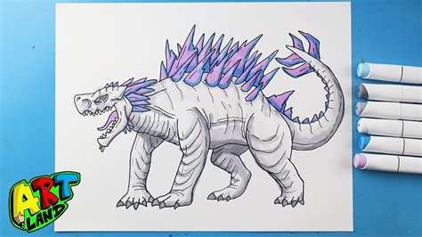 How To Draw Shimo Godzilla X Kong The New Empire Youtube