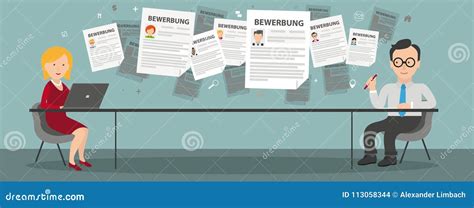 Bewerbung Stock Illustrations 16 Bewerbung Stock Illustrations