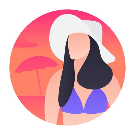 Beach Girl Concepts 4233871 Vector Art At Vecteezy