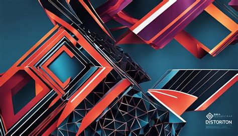 Geometric Distortion Premium Ai Generated Image