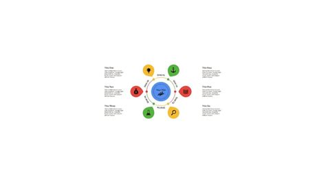 Circular Diagram With Different Colored Circles Google Slide Theme And Powerpoint Template