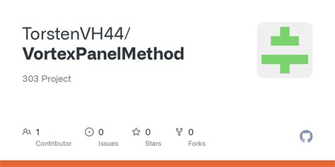 Github Torstenvh44vortexpanelmethod 303 Project