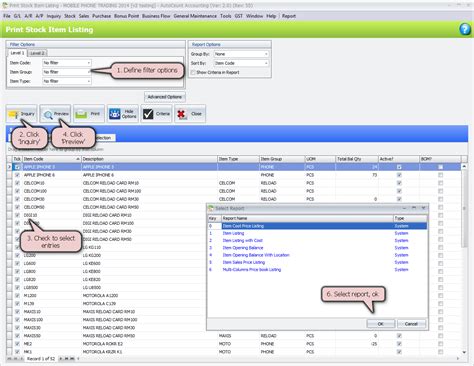 Stock Item Maintenance Autocount Resource Center