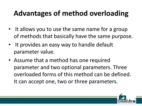 What Is Method Overloading Ppt