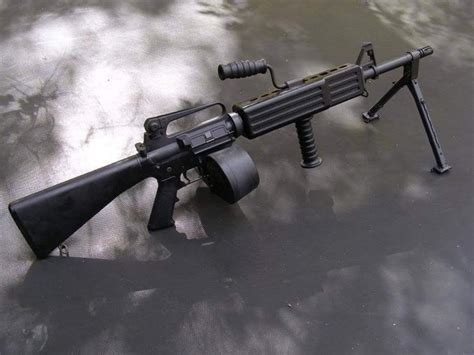 Any Ideas On How To Turn A Cyma M16 Into An Lmg Like This Rairsoft