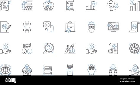 Budgeting Techniques Line Icons Collection Prioritization Planning