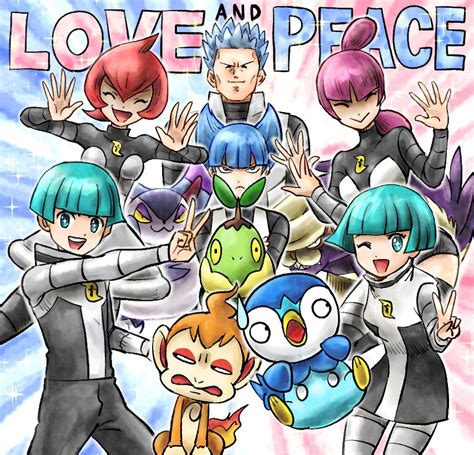 Piplup Turtwig Chimchar Cyrus Mars And 5 More Pokemon And 1 More