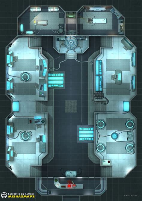 Resurrection Lab [33x24] Miskas Sci Fi Maps Sci Fi Rpg Tabletop Rpg Maps Space Map