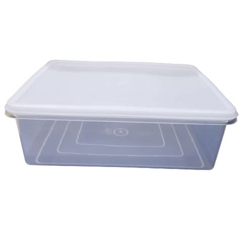 Rectangular Plastic Container With Lid For Storage Sg
