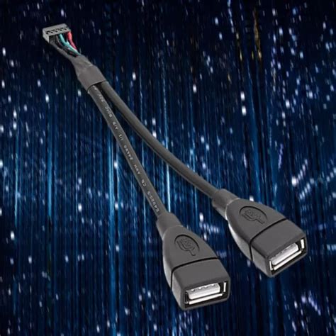 MAINBOARD 9PIN 10PIN To USB 2 0 Type A Header Two USB Front Panel Socket Female 8 47 PicClick AU