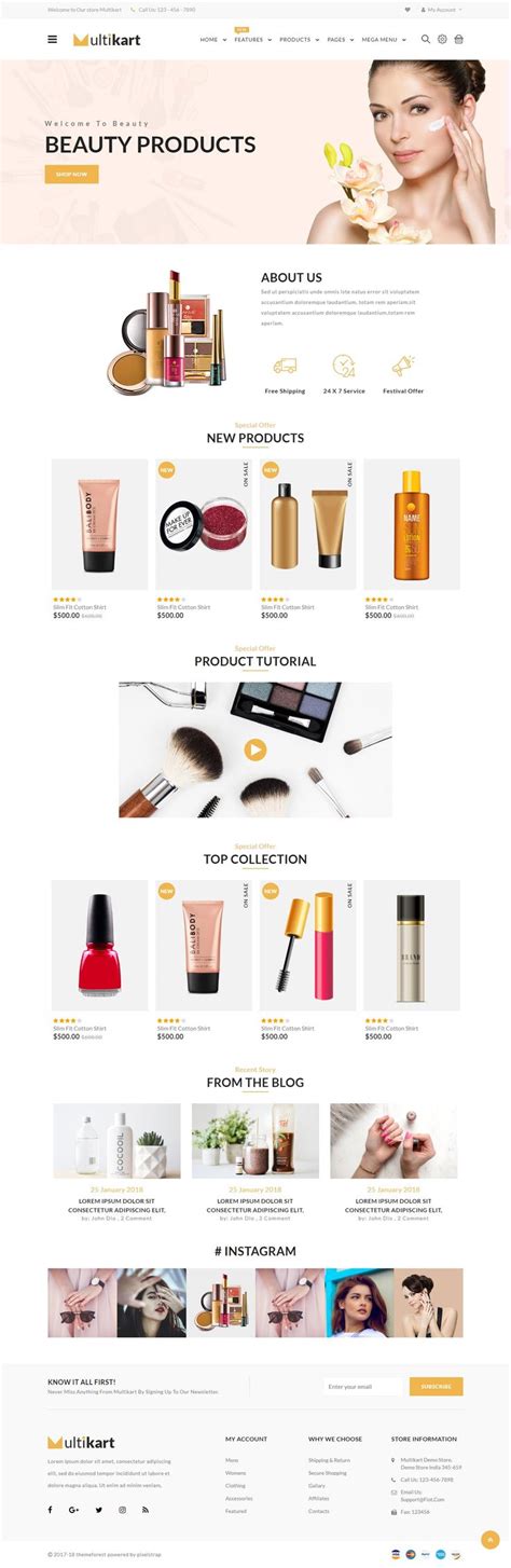 Multikart ECommerce HTML Admin Email Invoice Template Net Shopping Shopify Website