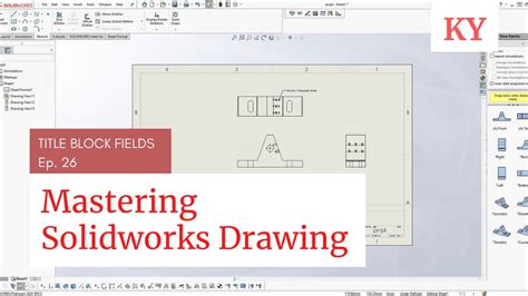 SOLIDWORKS Edit Title Block Fields EP 26 YouTube